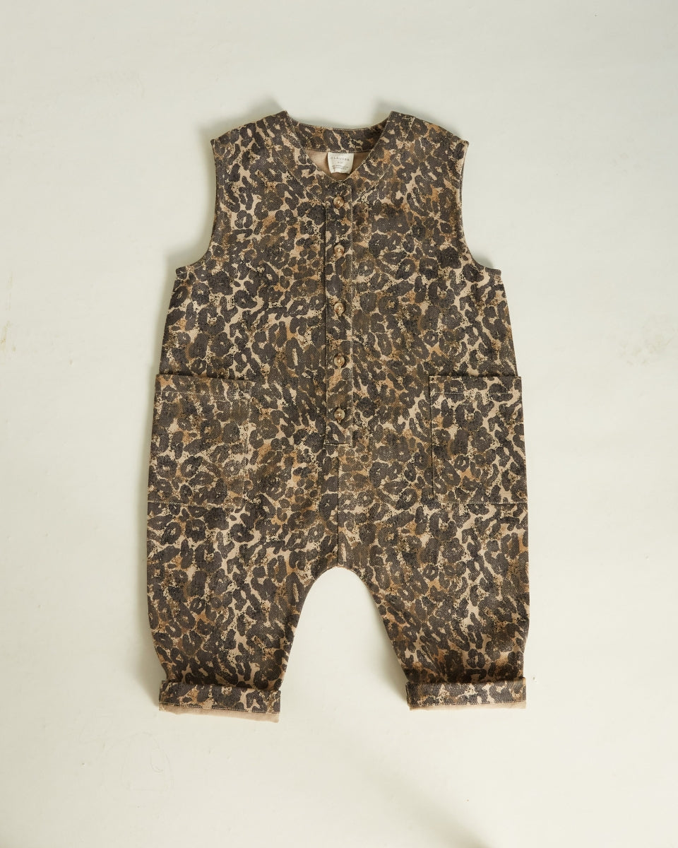 wren leopard print sleeveless overall – Club Coucoun